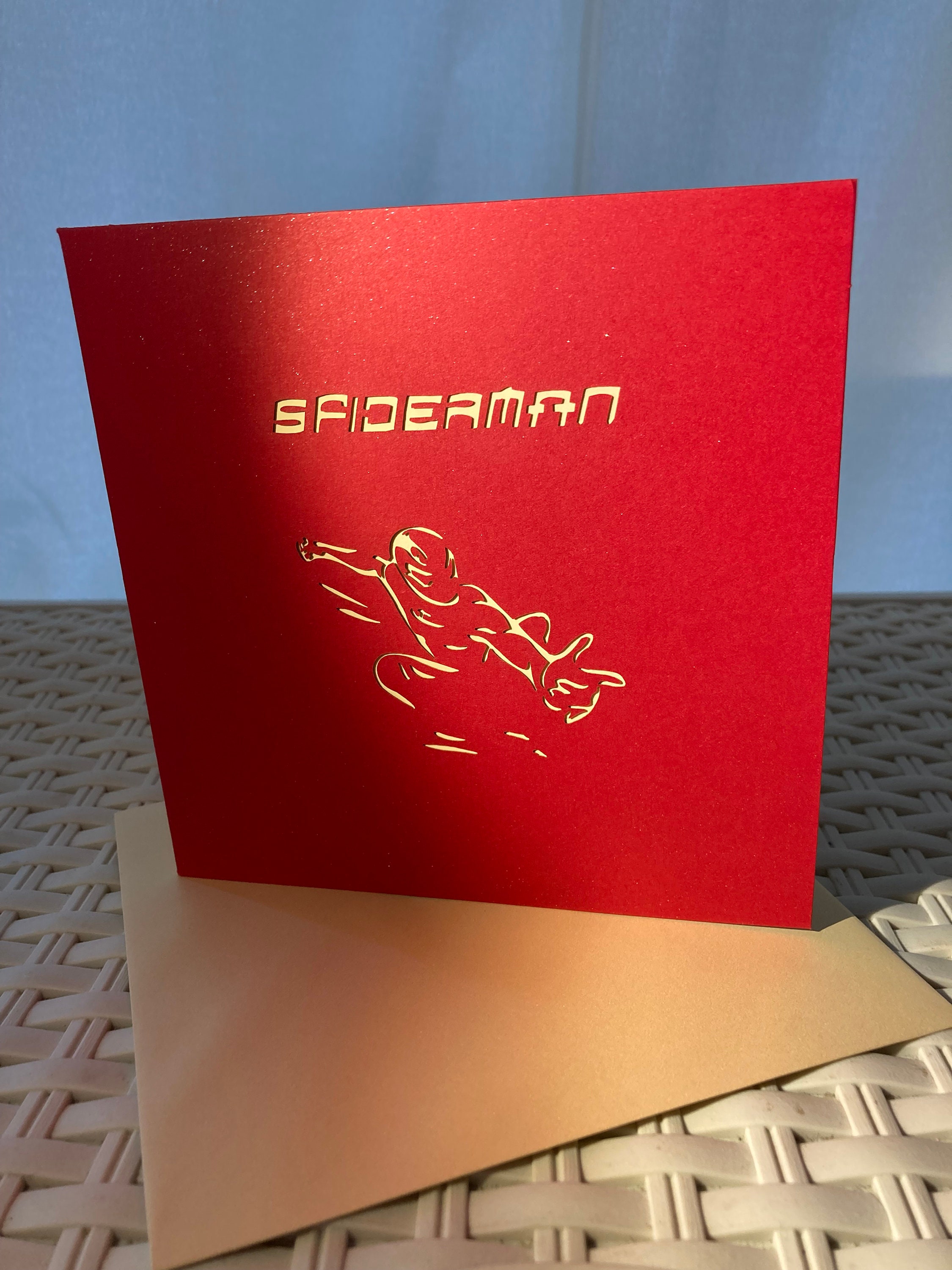 Pop up 3D Spiderman Card - Etsy