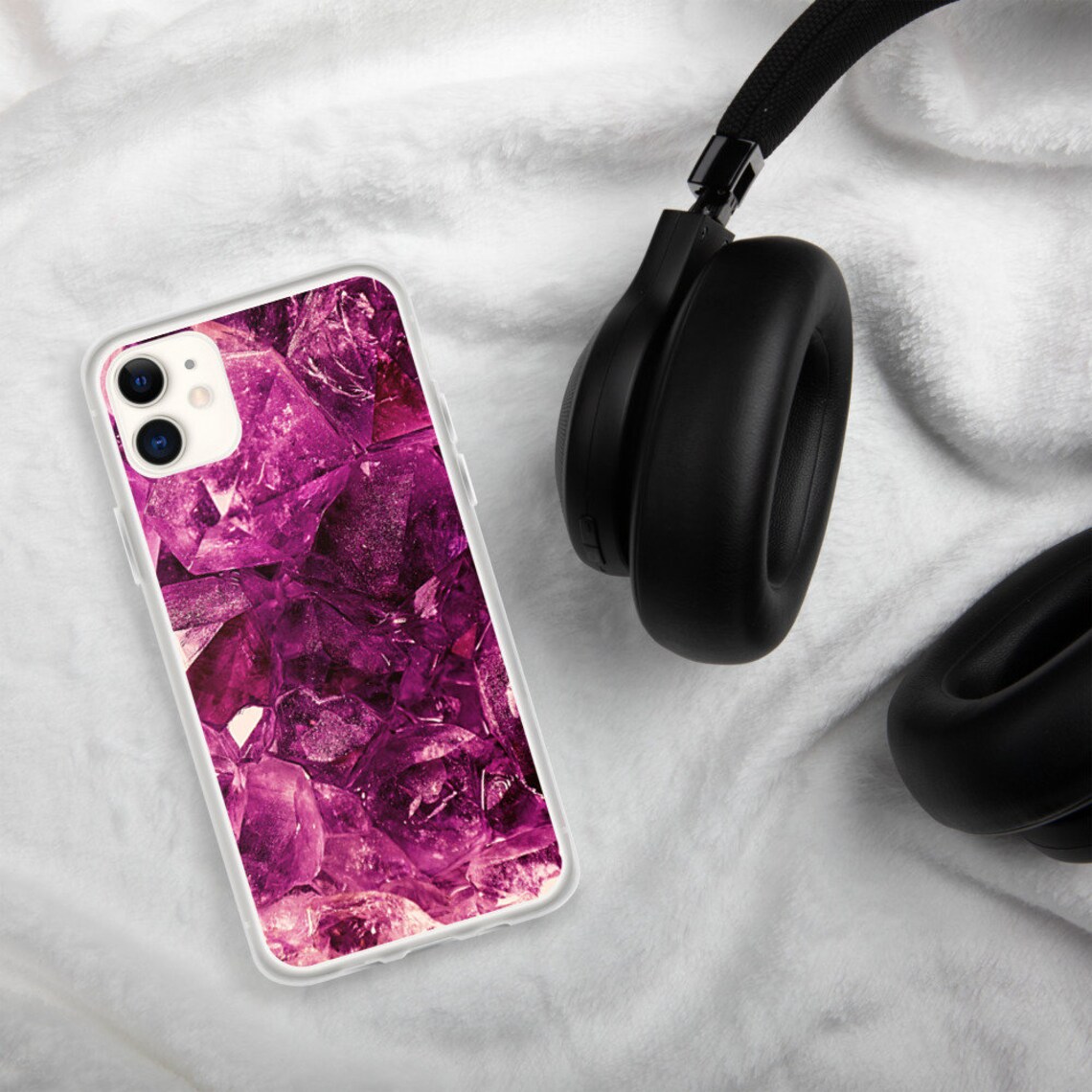 Personalised Crystal Phone Case for Iphone, Custom Purple Amethyst ...
