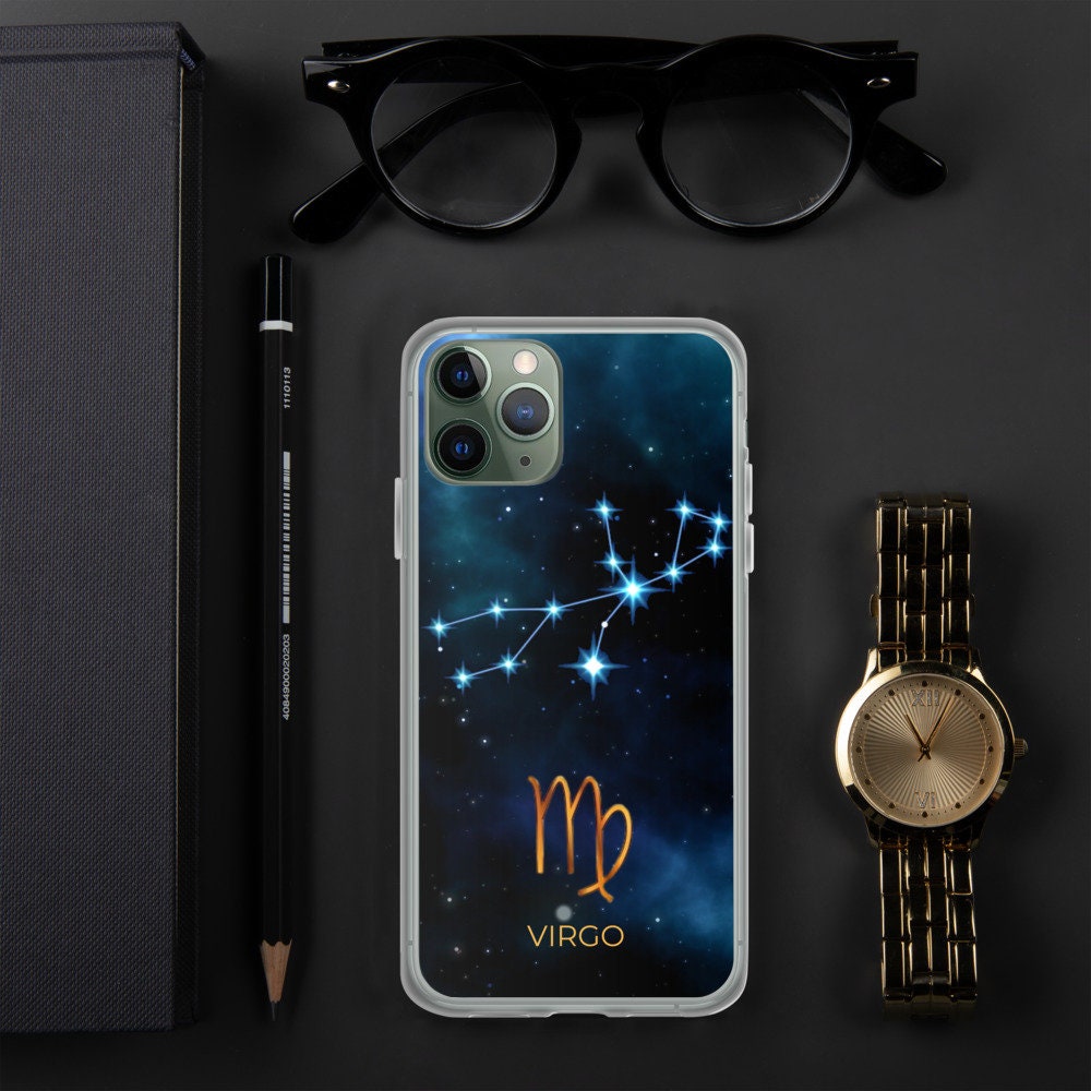 Virgo iPhone Case, Celestial Zodiac Star Sign Phone Case, Space ...