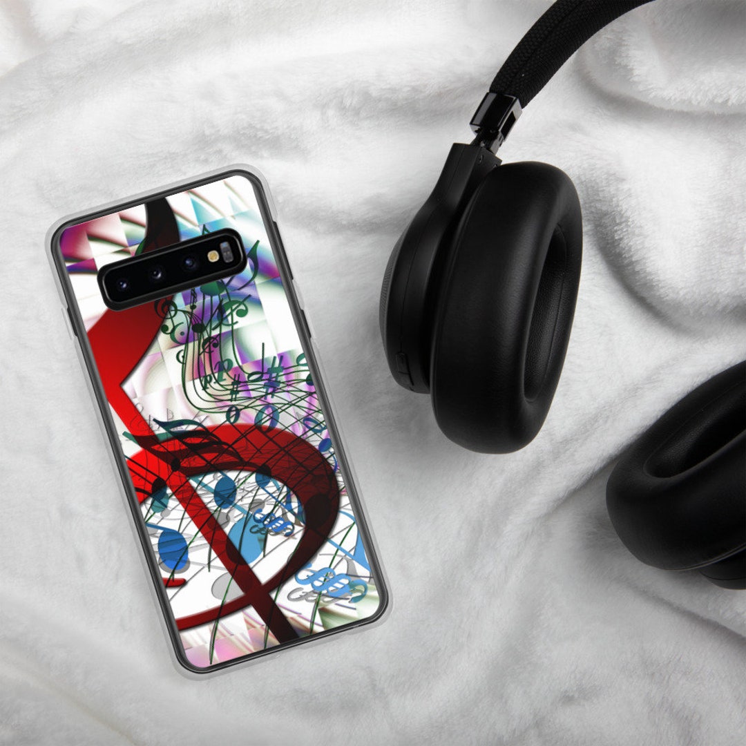 Music Notes Phone Case for Samsung, Aesthetic Music Art Print Phone ...