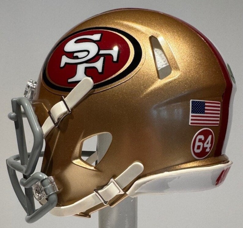 Brock Purdy San Francisco 49ers 2024 Riddell Mini Football Helmet ...