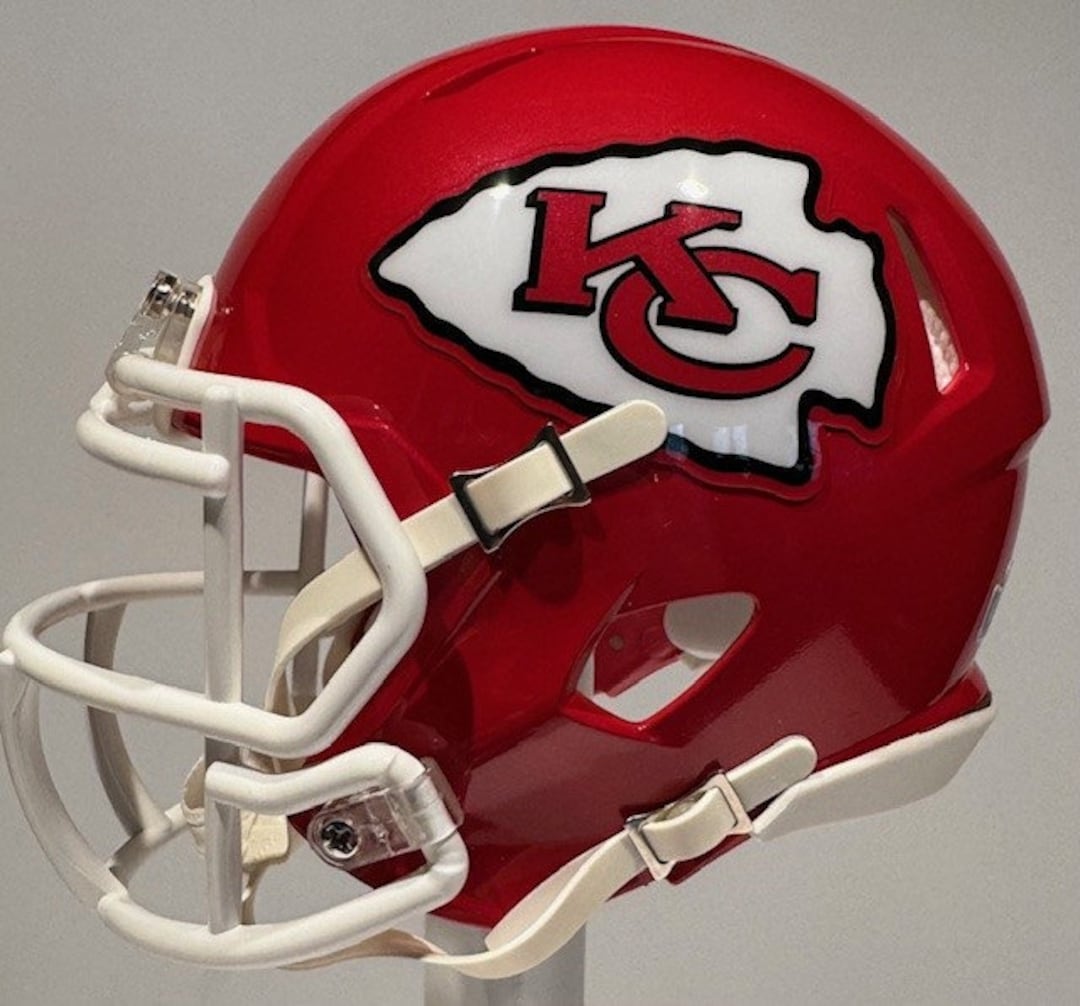 Travis Kelce Taylor Swift 2024 Riddell Mini Football Helmet Super Bowl ...