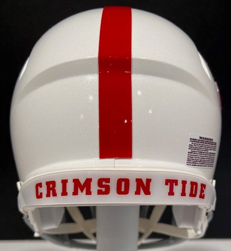 Alabama Crimson Tide Riddell Mini Alternate White Football Helmet ...