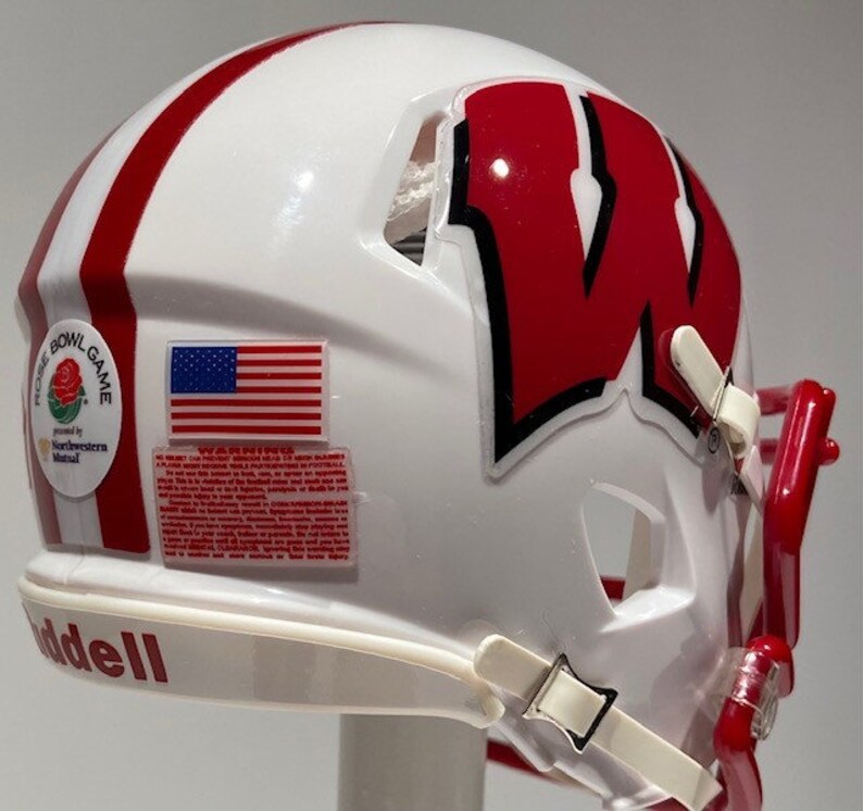 Wisconsin Badgers 2019 Custom Rose Bowl Mini Riddell Football - Etsy