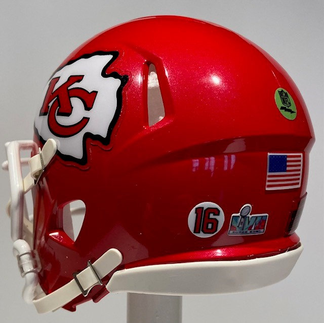 Kansas City Chiefs 2022/23 NFL Super Bowl 57 Custom Riddell Mini ...