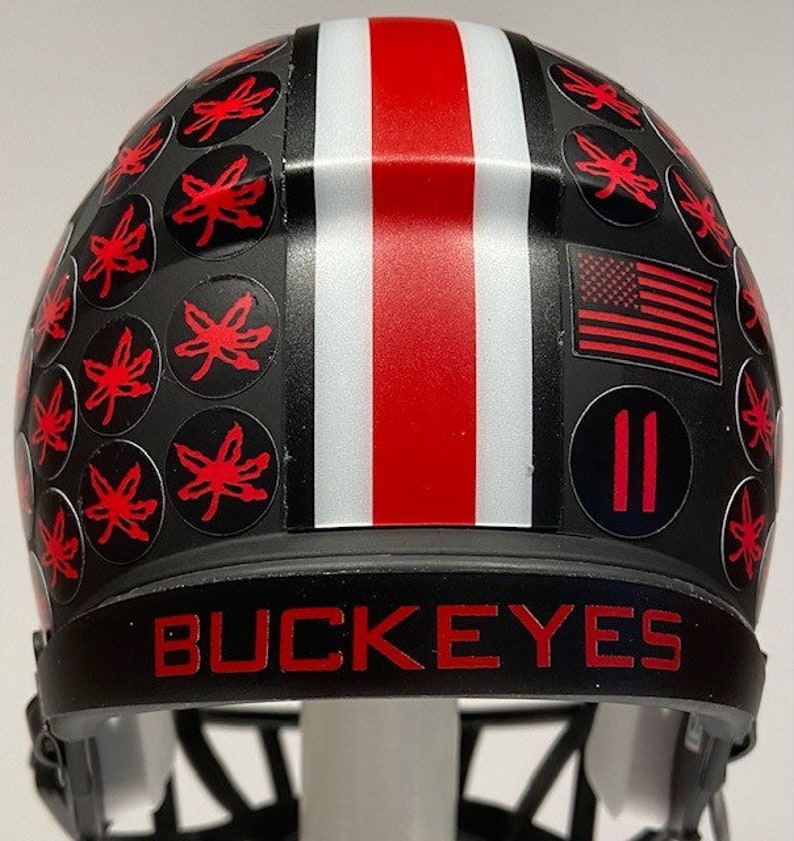 Ohio State Buckeyes Custom Eclipse Mini Riddell Football - Etsy