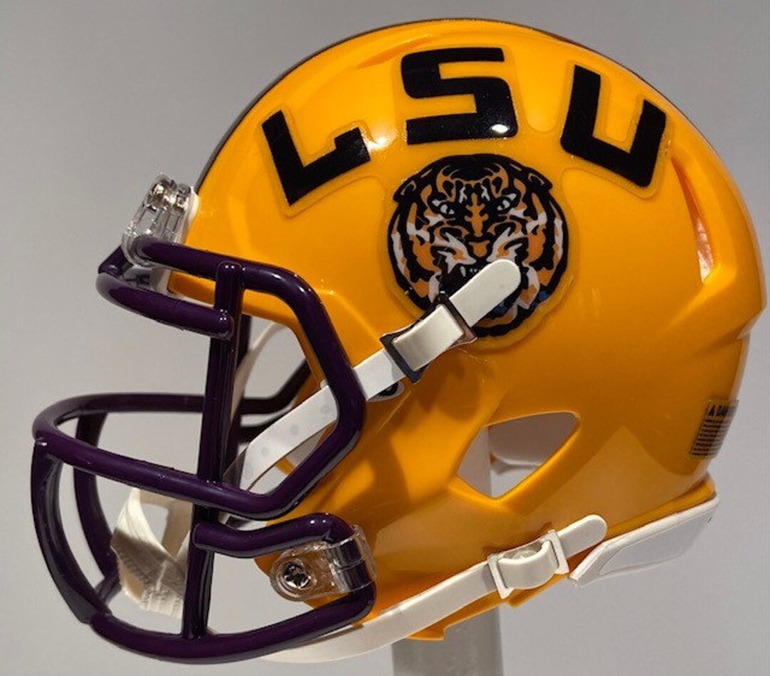 LSU Tigers Joe Burrow Custom Mini Football Helmet National Championship ...