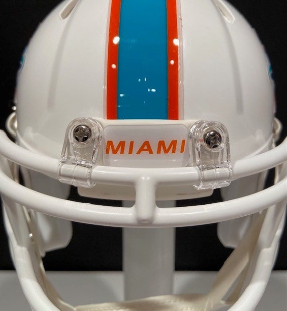 Miami Dolphins Xavien Howard Baylor Custom Mini Riddell Football Helmet ...