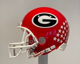 Georgia Bulldogs Custom BLACK Riddell Mini Football Helmet | Etsy