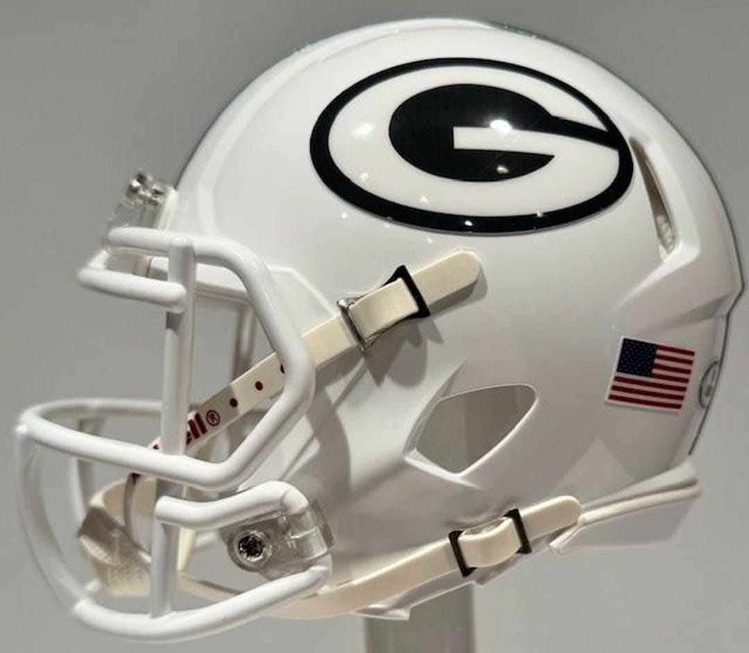 Green Bay Packers 2024 Winter Warning Custom Riddell Mini Football ...