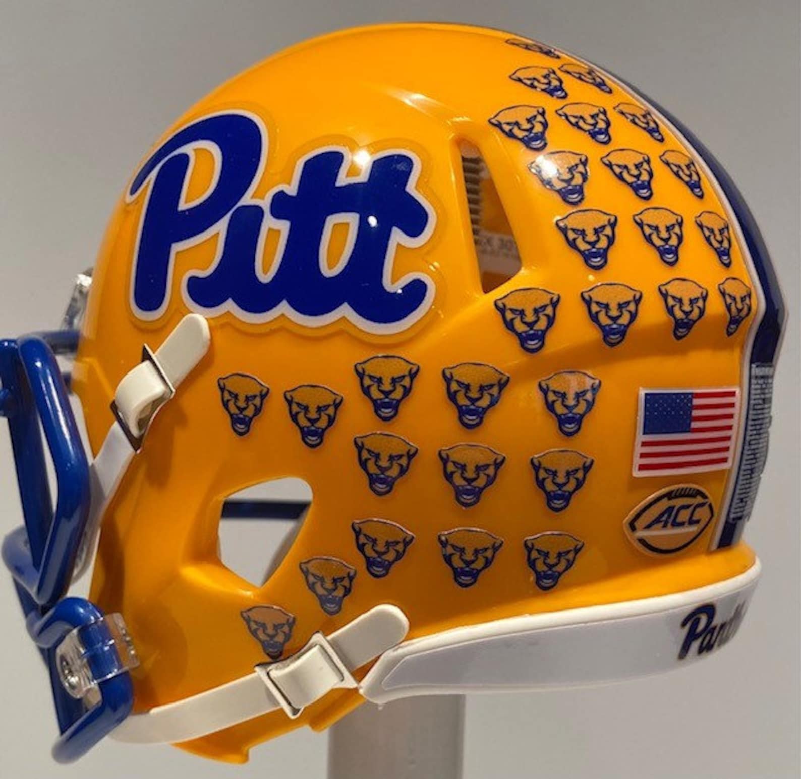 Pitt Panthers Kenny Pickett Custom Mini Football Helmet - or Any Player ...