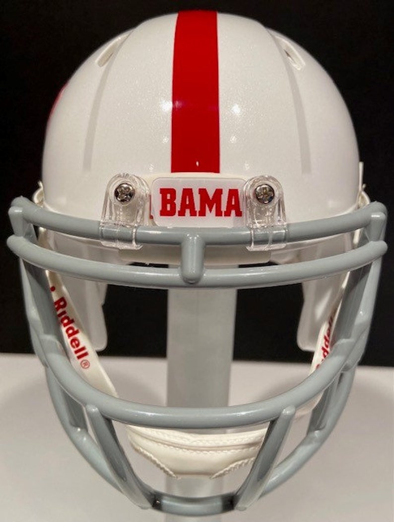 Alabama Crimson Tide Riddell Mini Alternate White Football Helmet ...