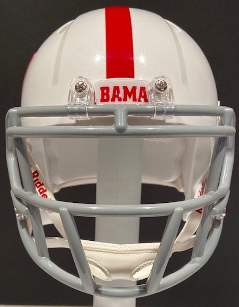 Alabama Crimson Tide Riddell Mini Alternate White Football - Etsy