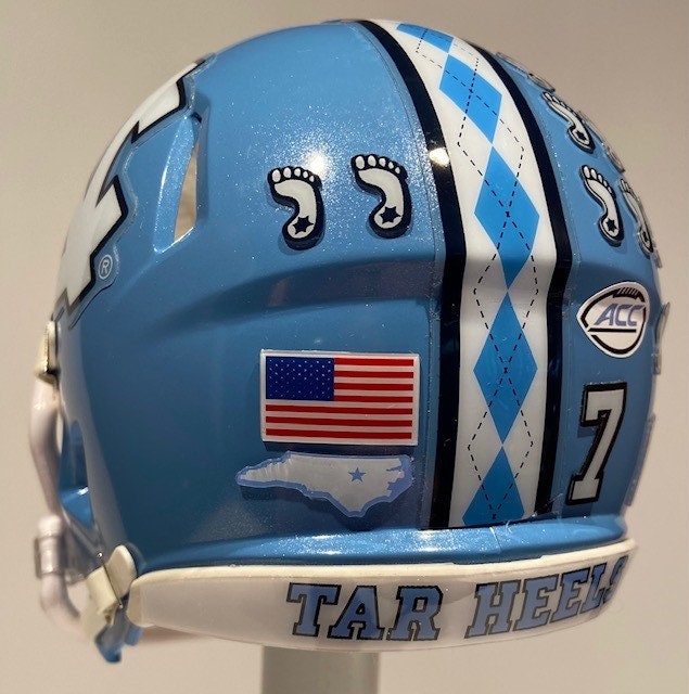 North Carolina Tar Heels Custom Mini Riddell Football Helmet - Etsy