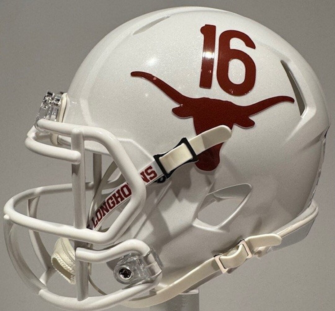 Texas Longhorn 2023 Vintage Style Mini Riddell Football Helmet - Choose ...