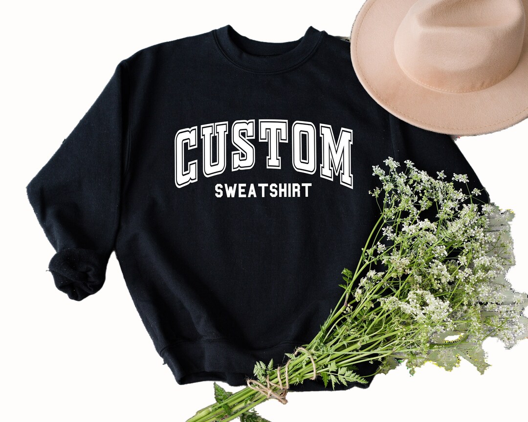 Custom Sweatshirt, Vintage Sweatshirt, Collage Letters Sweatshirt ...