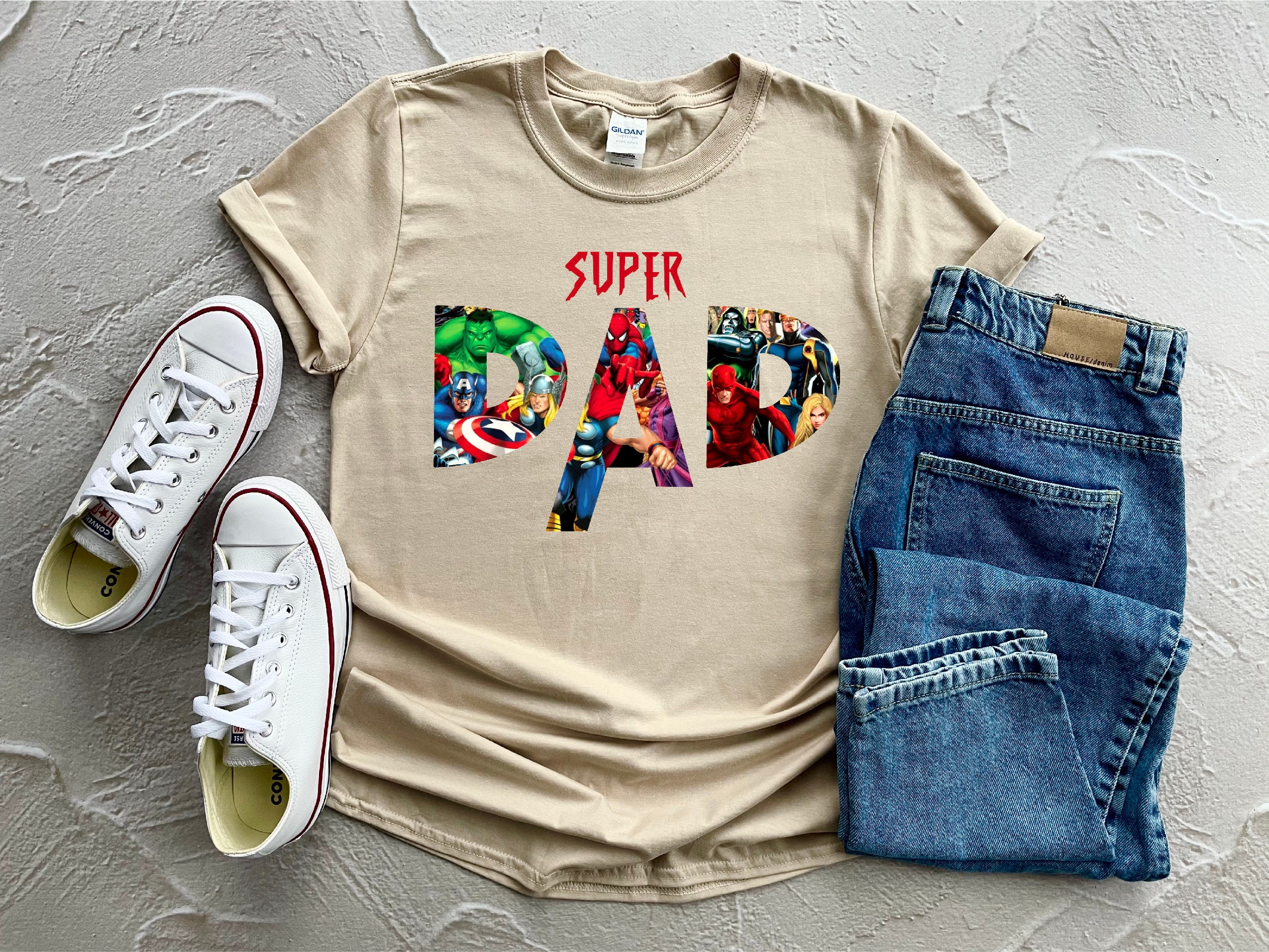 Superhero Dad Shirt Daddy You're Our Superhero Best Dad - Etsy