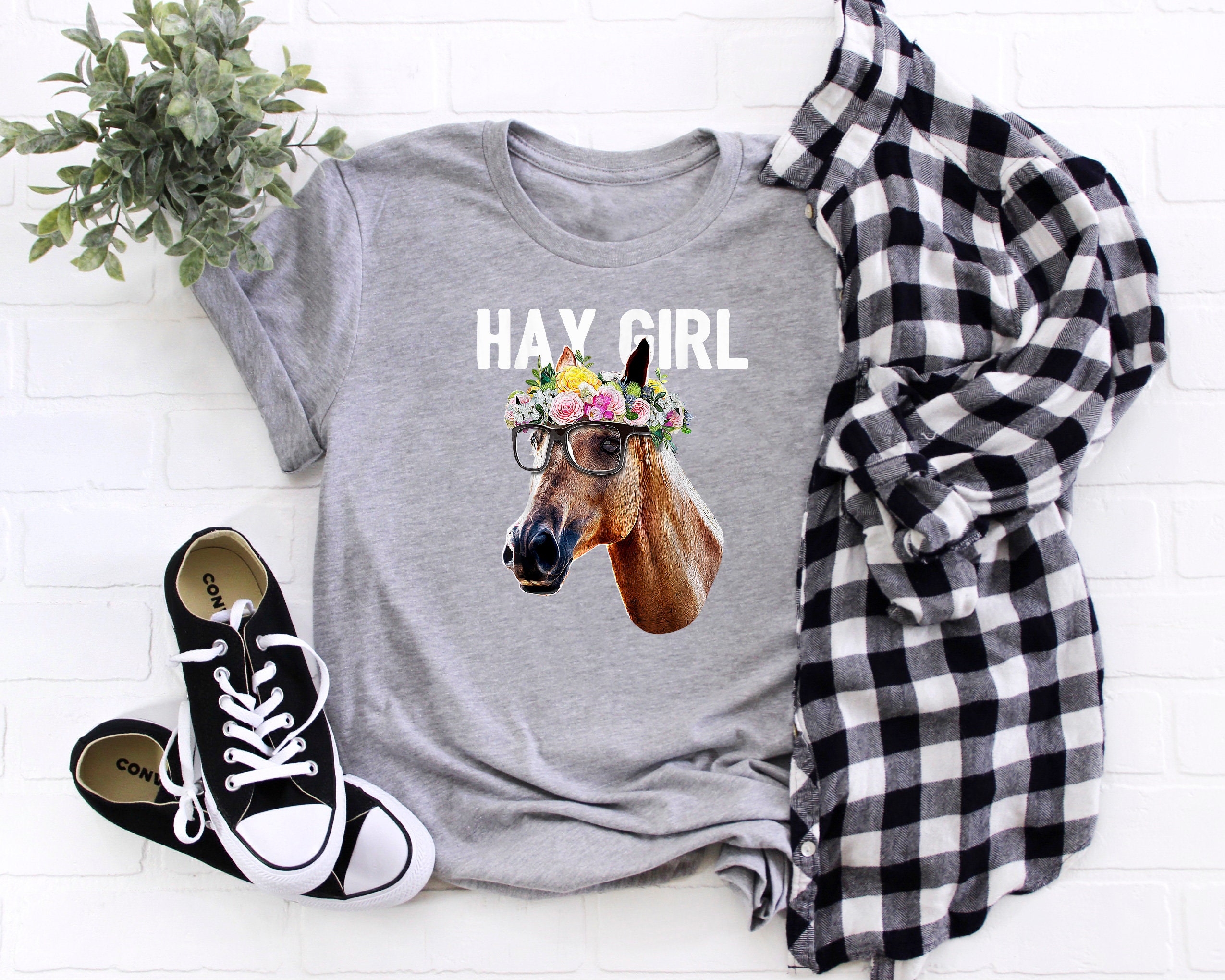 Hay Girl Shirt Horse Shirt Horse Lover Shirt Girls Horse | Etsy