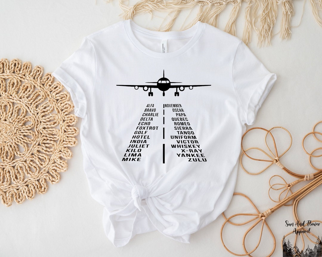 Aviation Phonetic Alphabet Shirt, Aviation Shirts, Pilot Shirts, Pilot ...