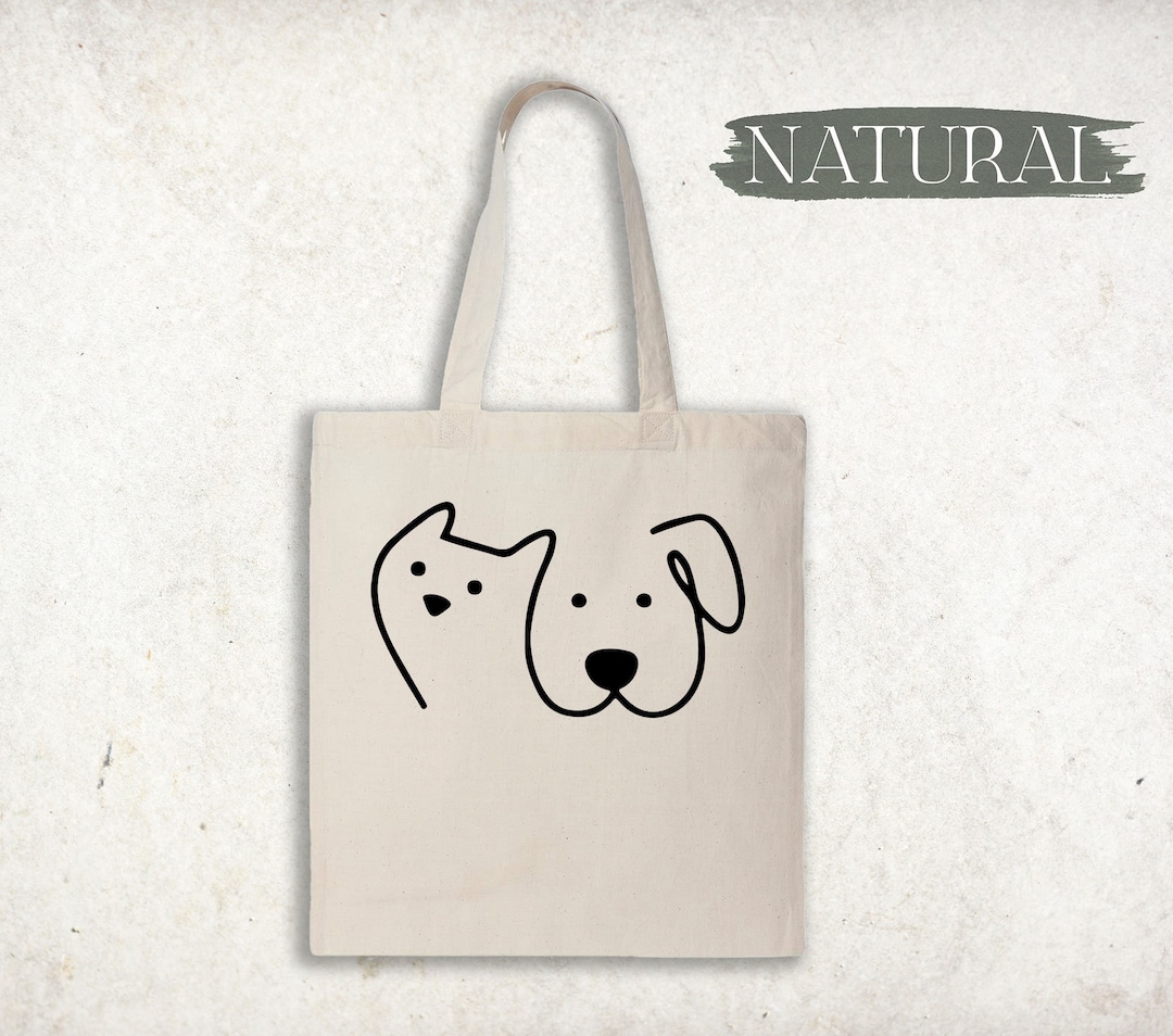 Dog and Cat Tote Bag, Animal Tote Bag, Pet Owner Tote Bag, Dog Tote Bag ...