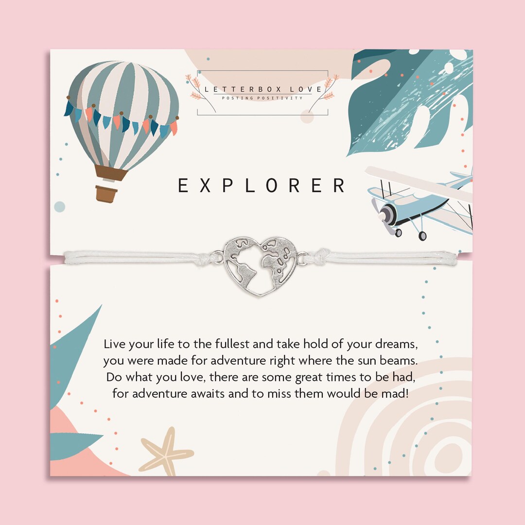Explorer Bracelet Gift | Backpacking Goodbye Gift | Leaving Gift ...