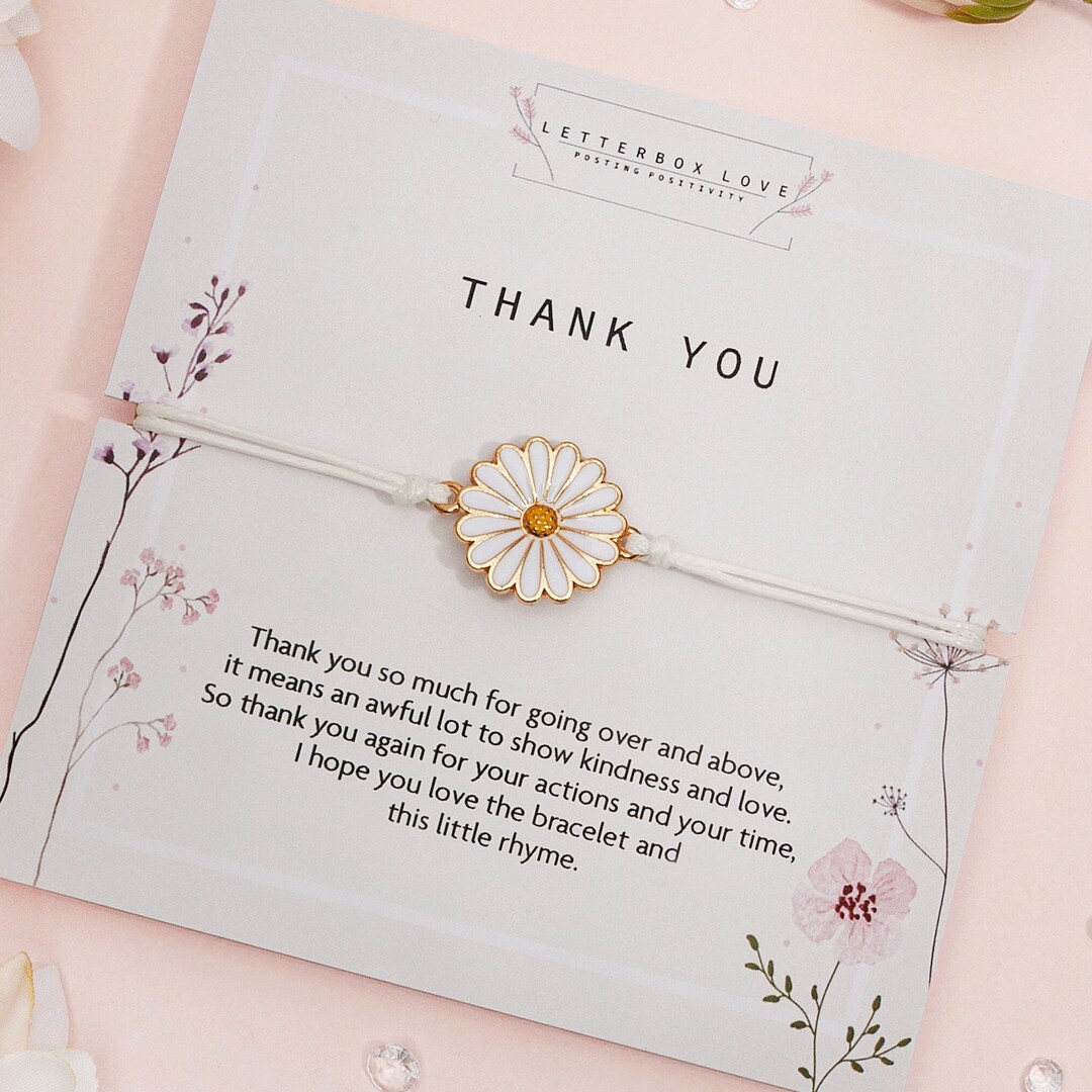 Thank You Bracelet | Small Thank You Gifts | Thankyou Gift for Her ...
