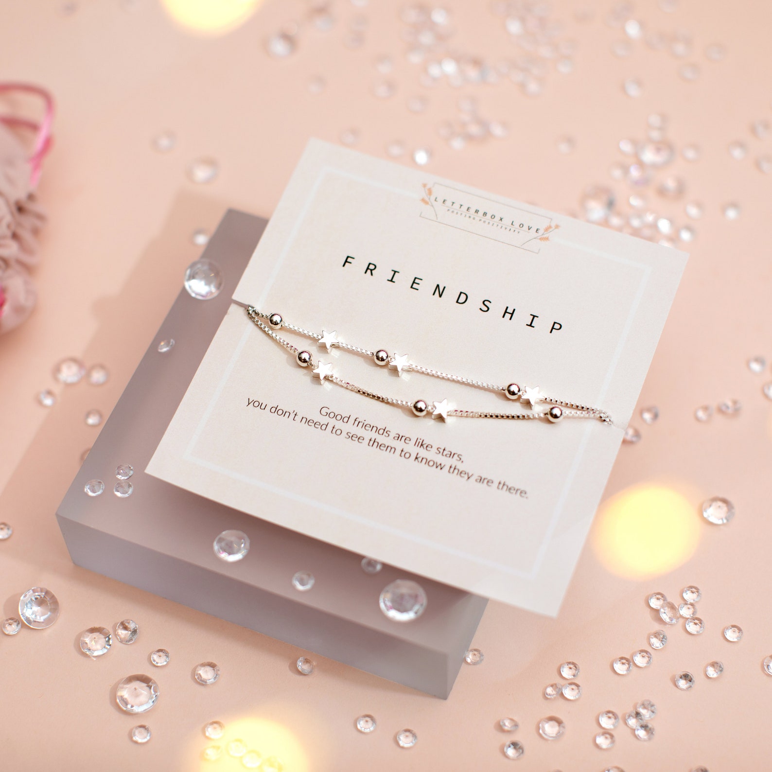 Silver Friendship Bracelet Best Friend Gift Bestfriend - Etsy UK