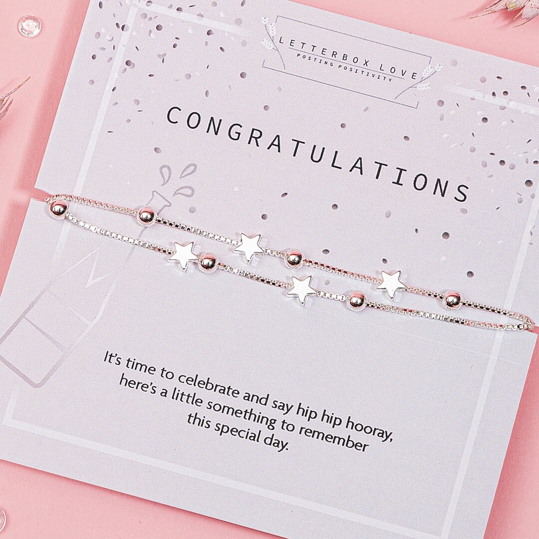 Congratulations Gift Ideas for Her | Congratulations Bracelet ...