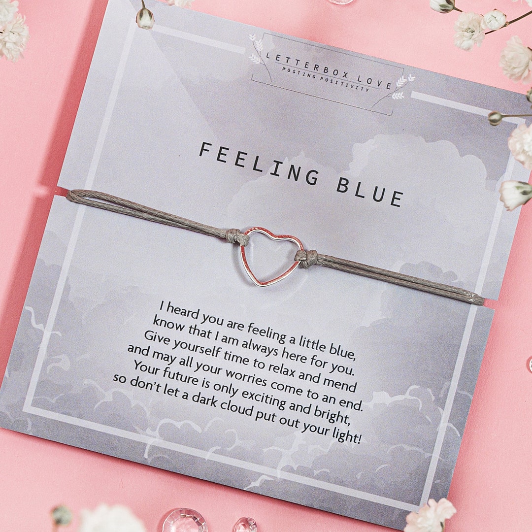 Feeling Blue Bracelet | Get Well Soon Gift | Anxiety Gift | Thinking of ...