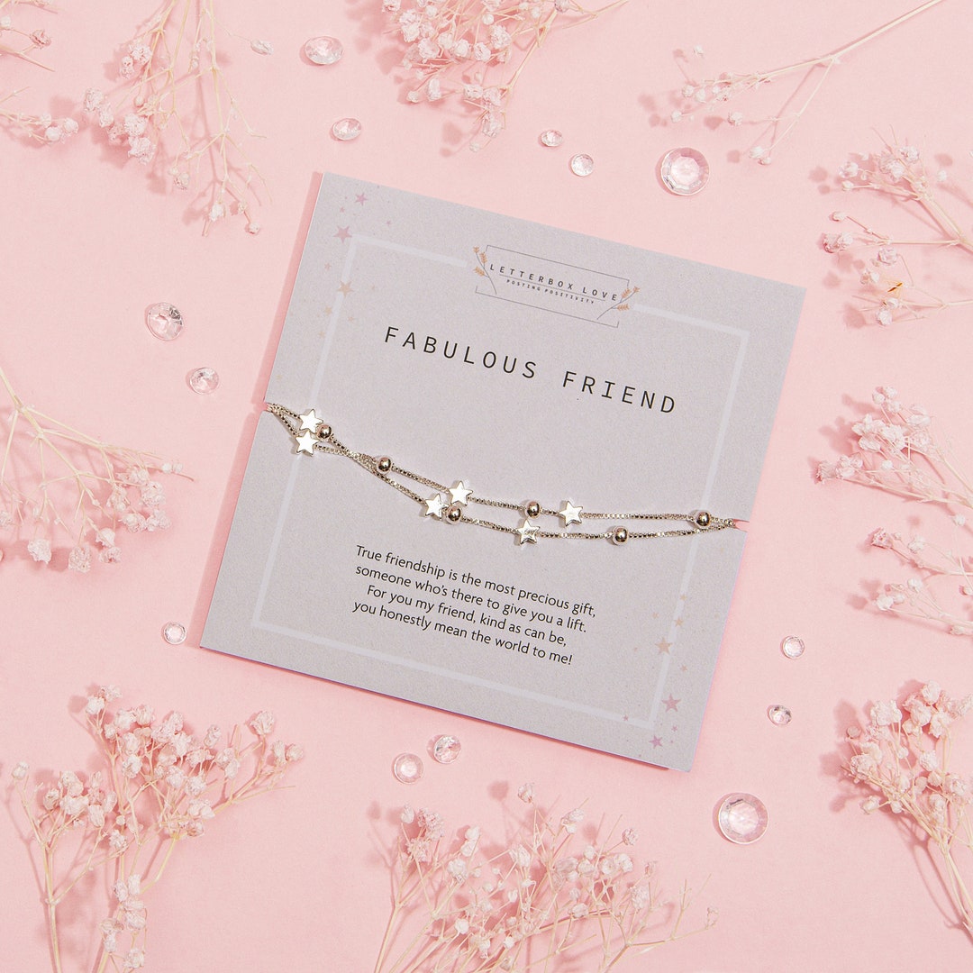 Silver Friendship Bracelet | Best Friend Gift | Bestie Birthday ...