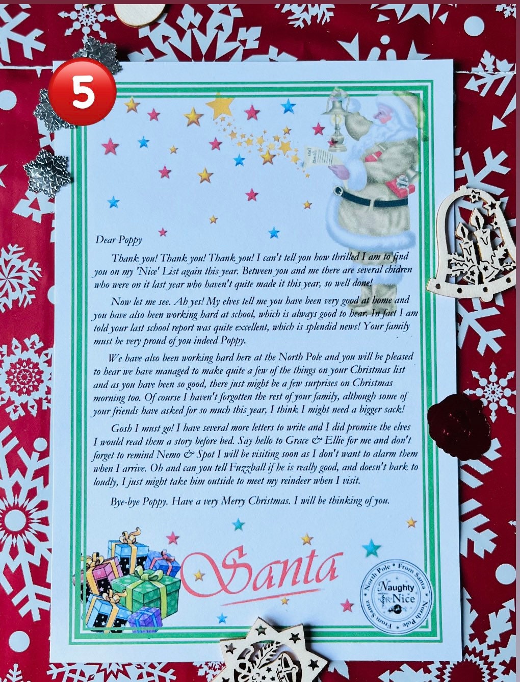 Personalised Santa Letters - Etsy