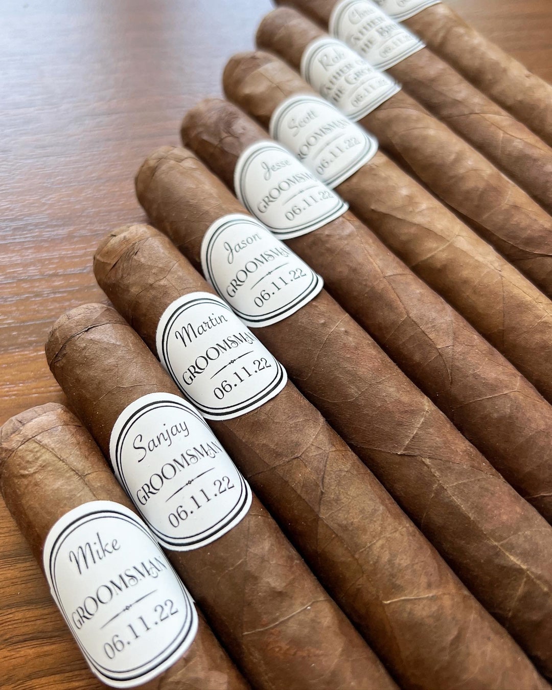 Personalized Custom Wedding Cigar Bands Sticker Wraps Cigar Labels ...