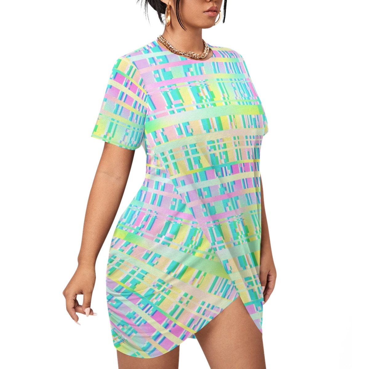 Plus Size Rave Dress, Solarpunk Clothing, Cybergoth Dress, Sci Fi ...