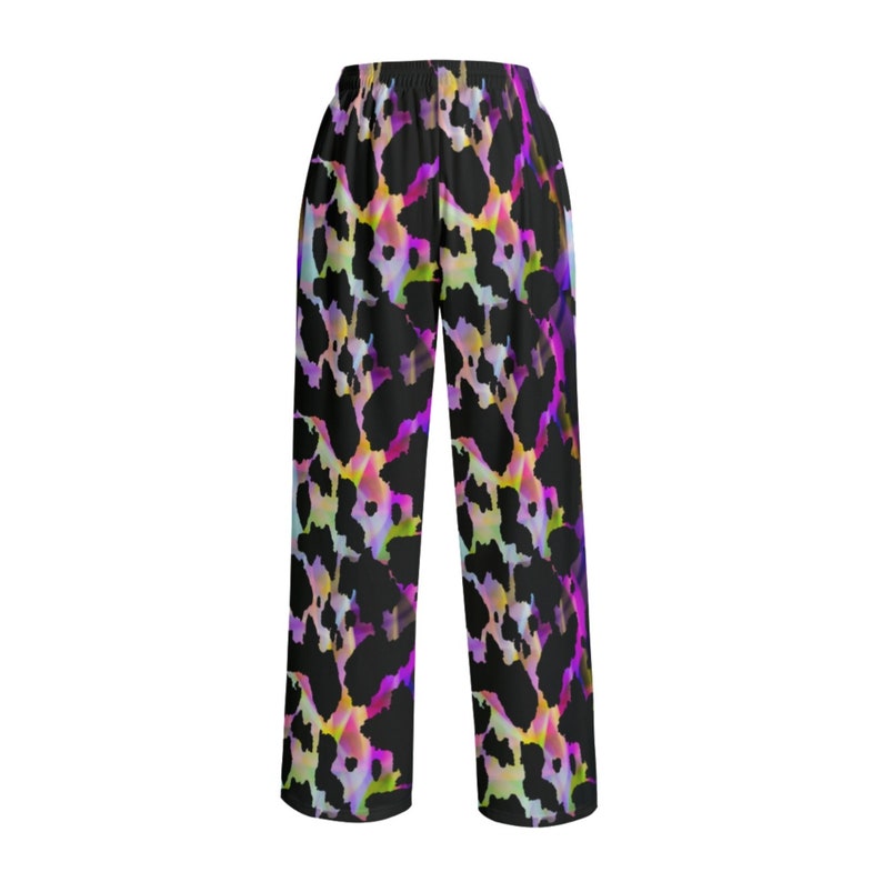 Neon Cow Trousers, Haaady Gyaru, Wide Leg Pants, Kidcore Clothing ...