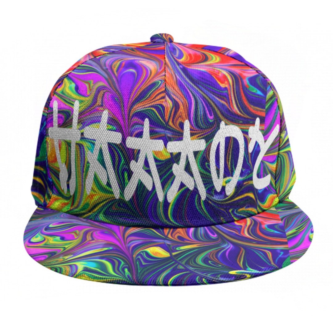 Haaady Neon Snapback, Paint Pour Hat, J Fashion Gift, Shibuya Style ...