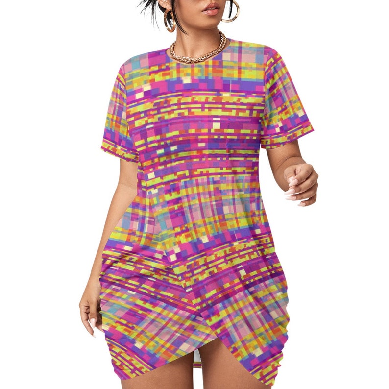 Rave Tshirt, Glitchcore Dress, Vaporwave Aesthetic, Cyberpunk Clothing ...