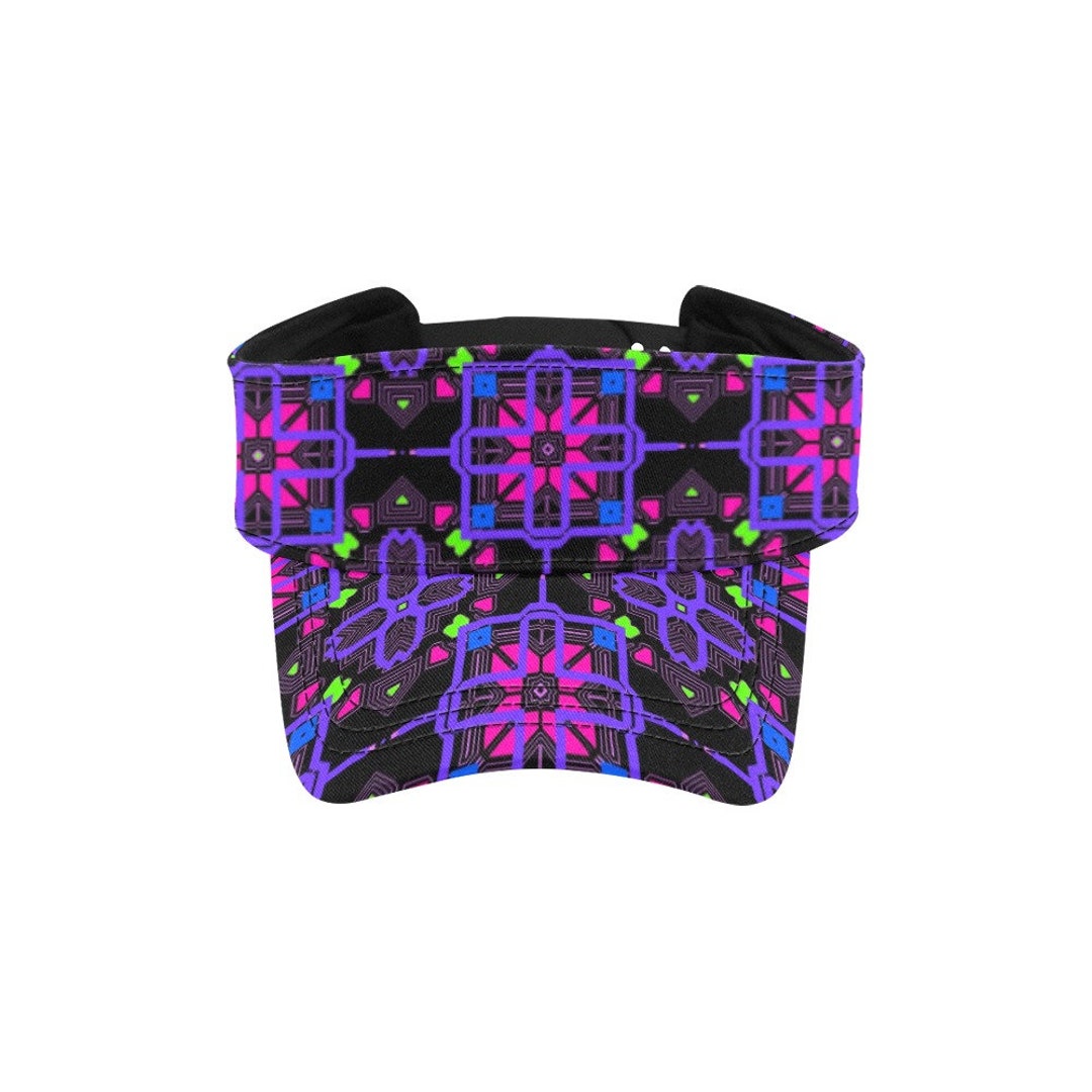 Neon Tech Visor, Neon Rave Accessory, Cybergoth Goth, Neon Sport Visor ...