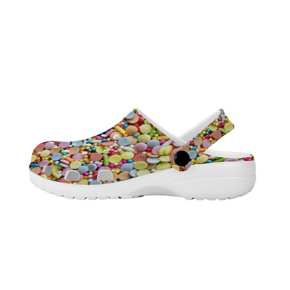 Ice Cream Sprinkles Rubber Clogs, Candy Sandals, Kawaii Clogs, Foodie ...