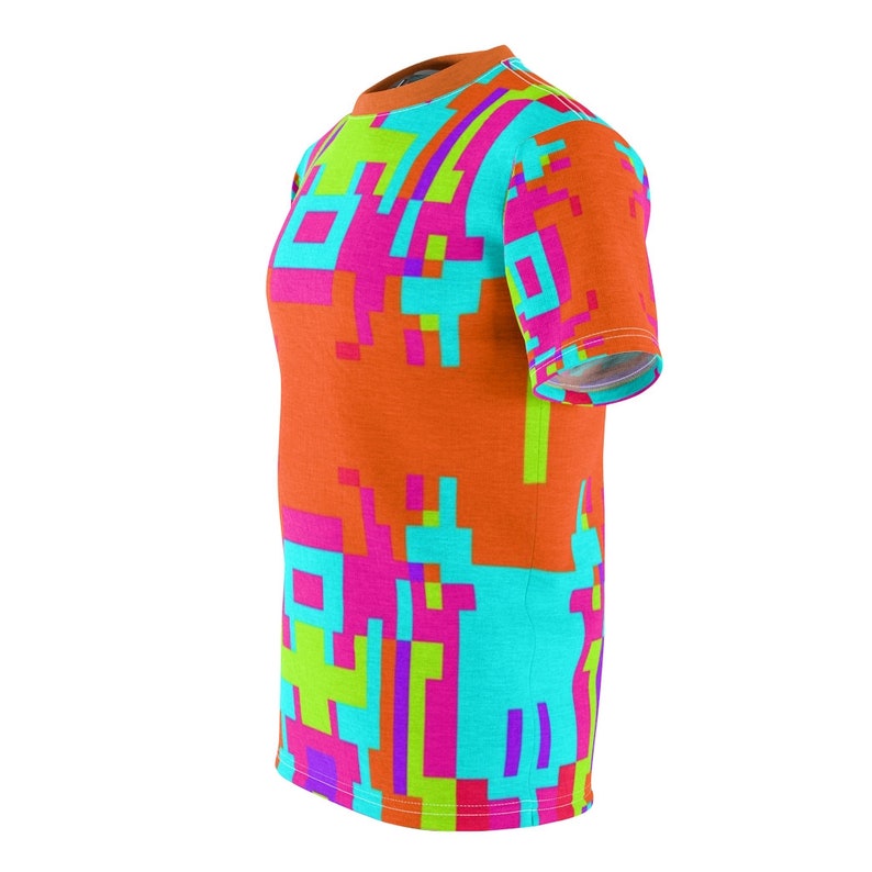 Neon Tshirt, Decora Kei Shirt, Glitchcore Clothing, Fluorescent Clothes ...