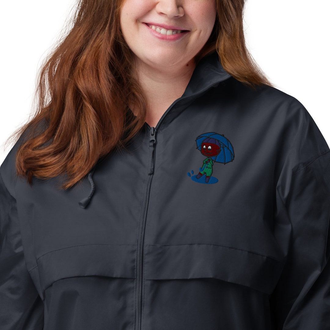 Goblincore Raincoat, Unisex Windbreaker, Fae Coat, Embroidered Jacket ...