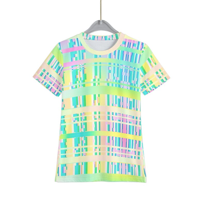 Glitchcore T-shirt, Alternative Kids Clothes, Kid's Rainbow Tee ...
