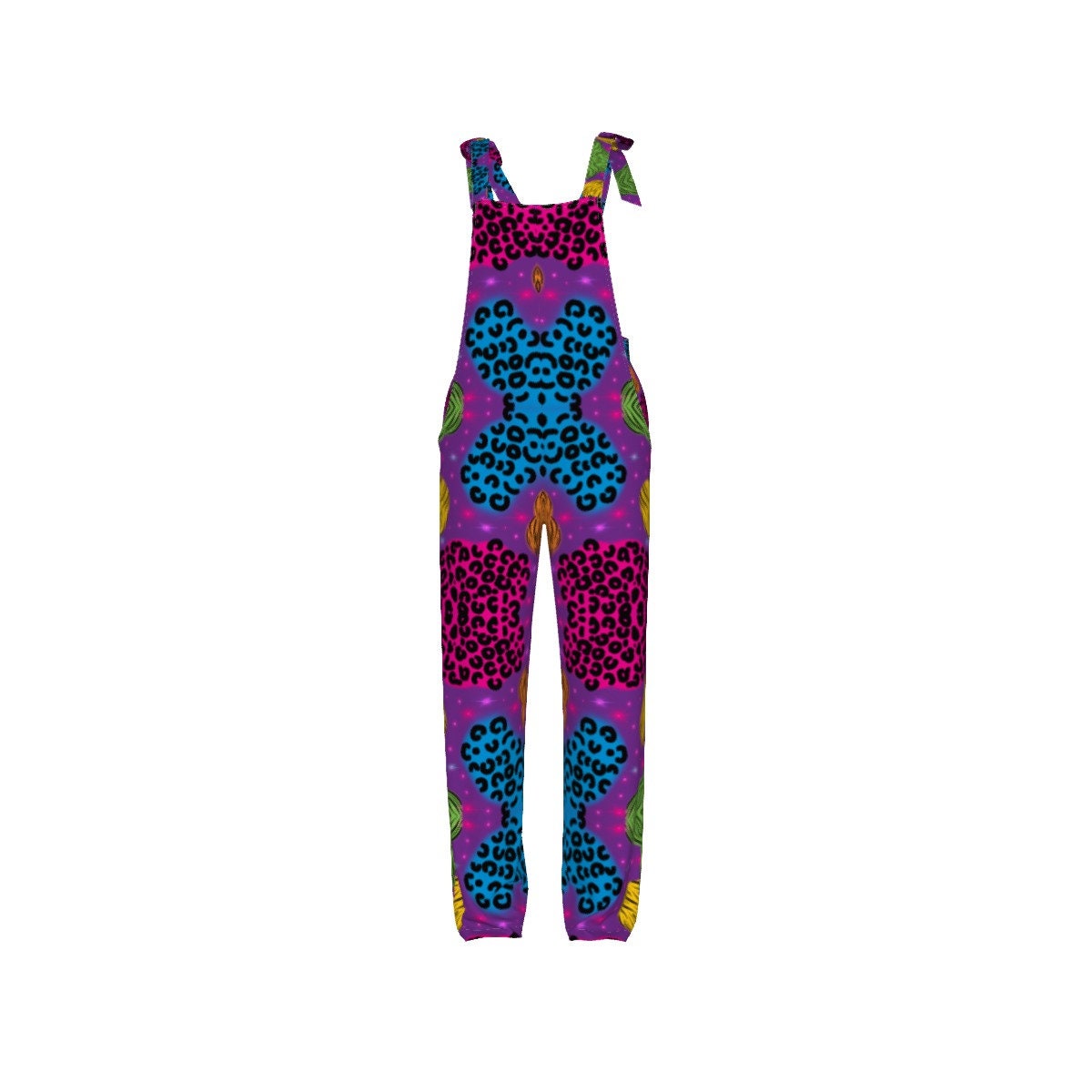 Clown Overalls, Kidcore Jumpsuit, Rainbow Dungarees, Animal Print ...