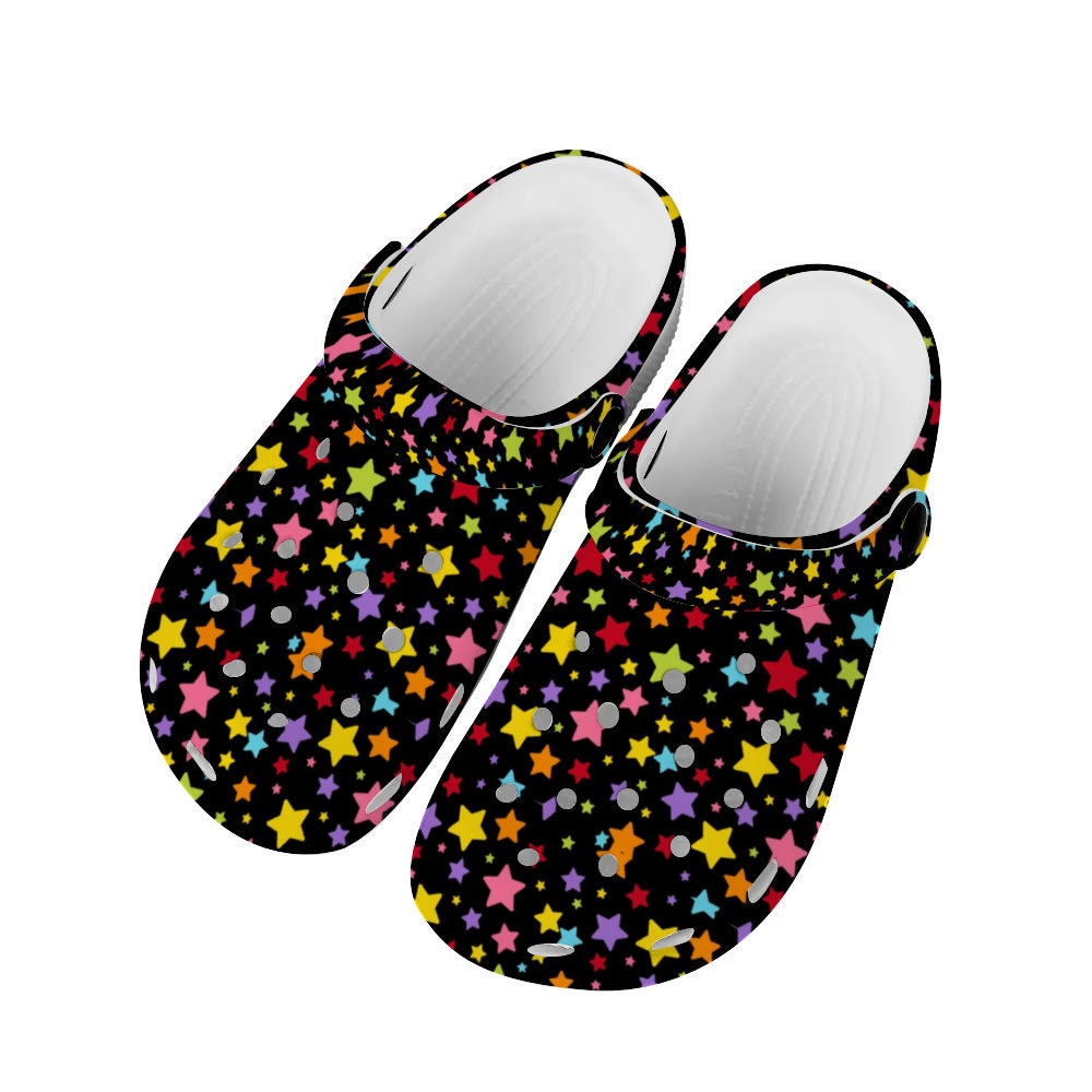 Clogs Rainbow Decora Clogs Androgynous Clothing Dark Kawaii Kidcore ...