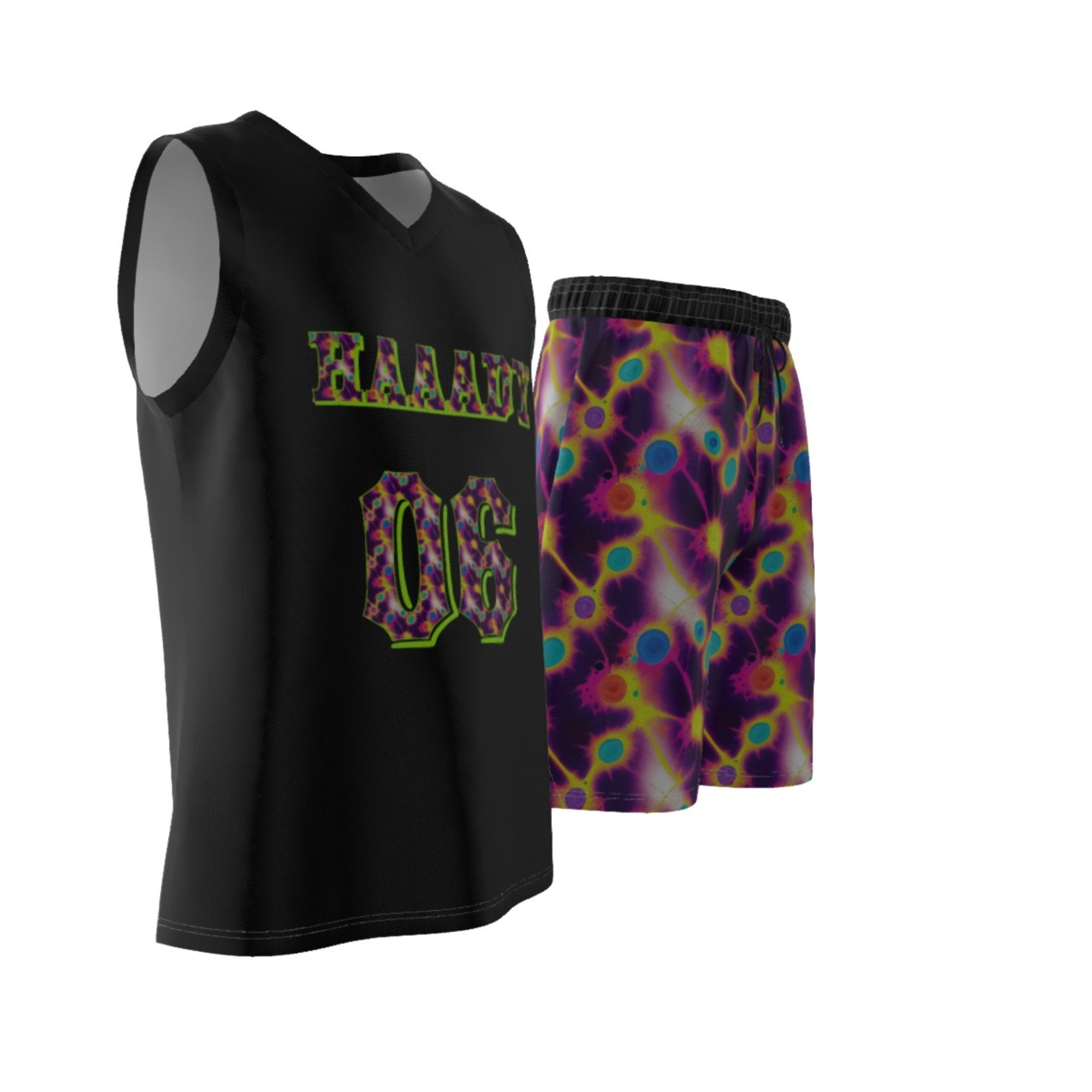 Haaady Gyaru Set, 90s Basketball Set, Athleisure Outfit, Neon Sports ...