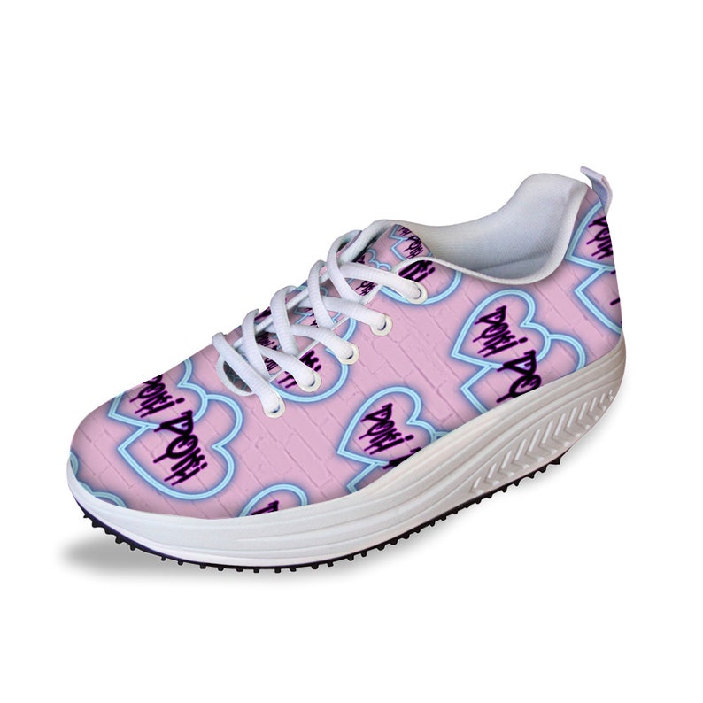 Doki Doki Graffiti Rocker Shoes, Rocker Bottom Sneakers, Japanese ...