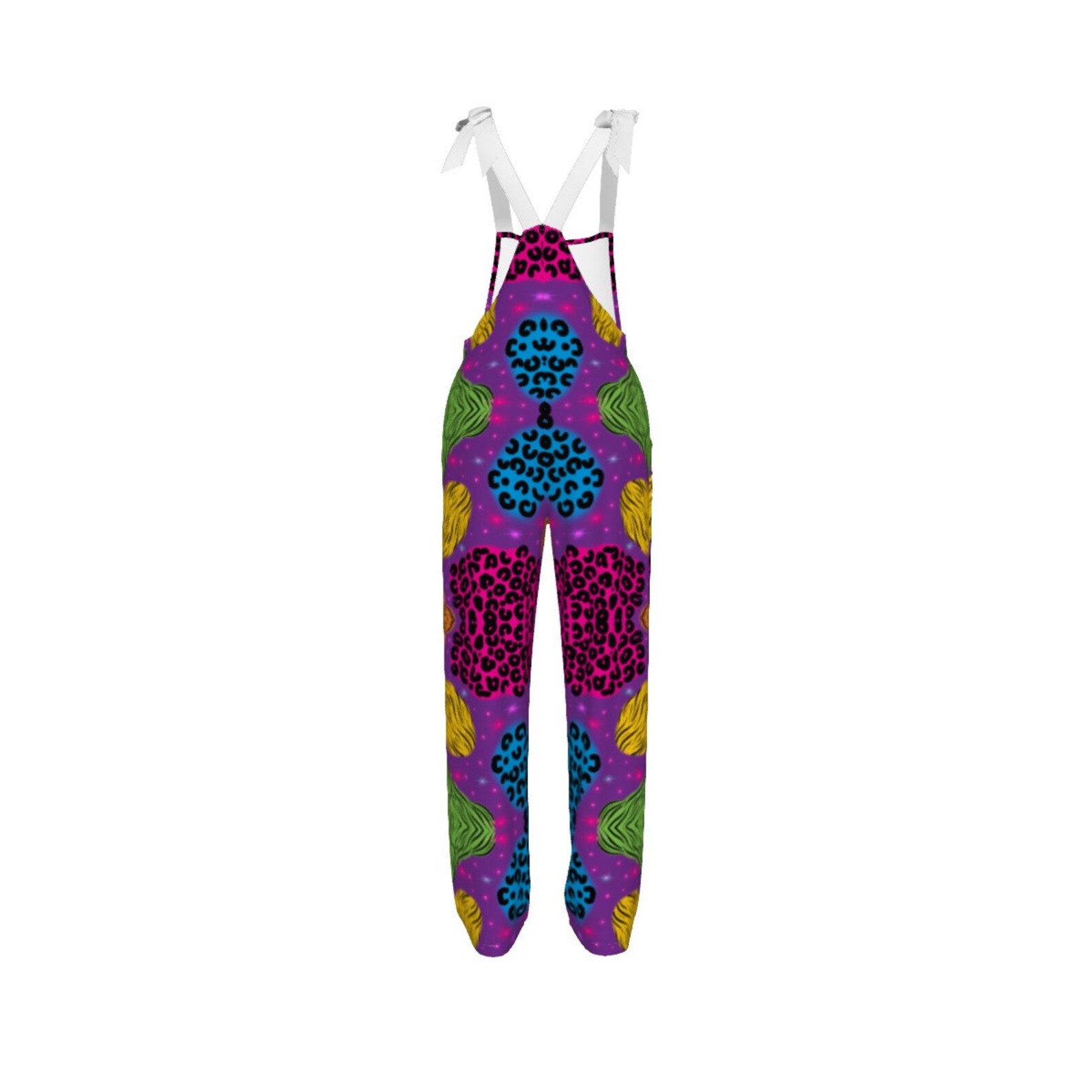 Clown Overalls, Kidcore Jumpsuit, Rainbow Dungarees, Animal Print ...