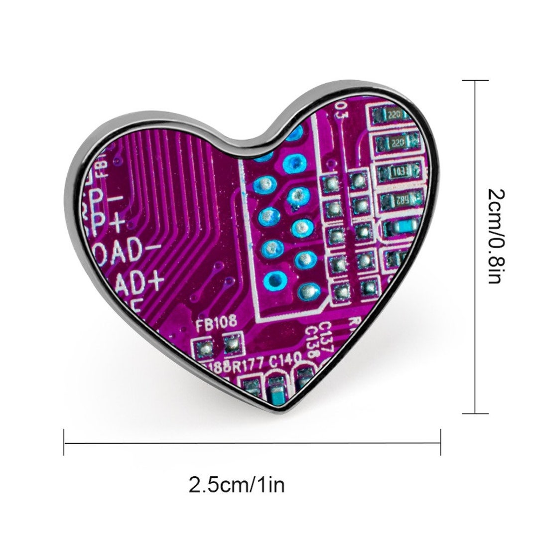 Motherboard Badge, Techwear Pin Badge, Computer Tech Gift, Computer ...