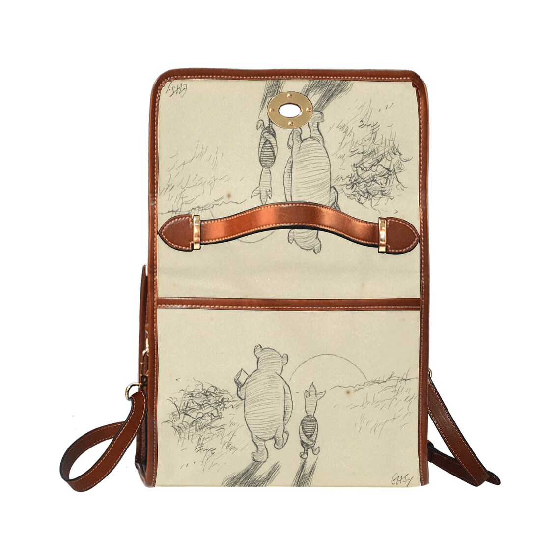 Pooh and Piglet Bag Winnie the Pooh A A Milne E A Shepard - Etsy