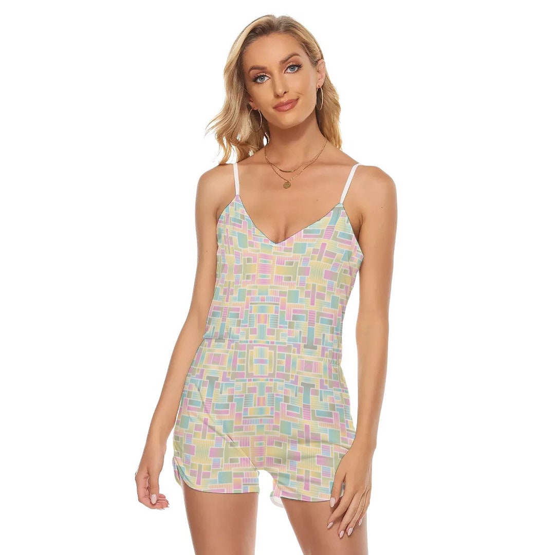 Summer Rompers for Women Summer Fashion Pastel Jumpsuit - Etsy