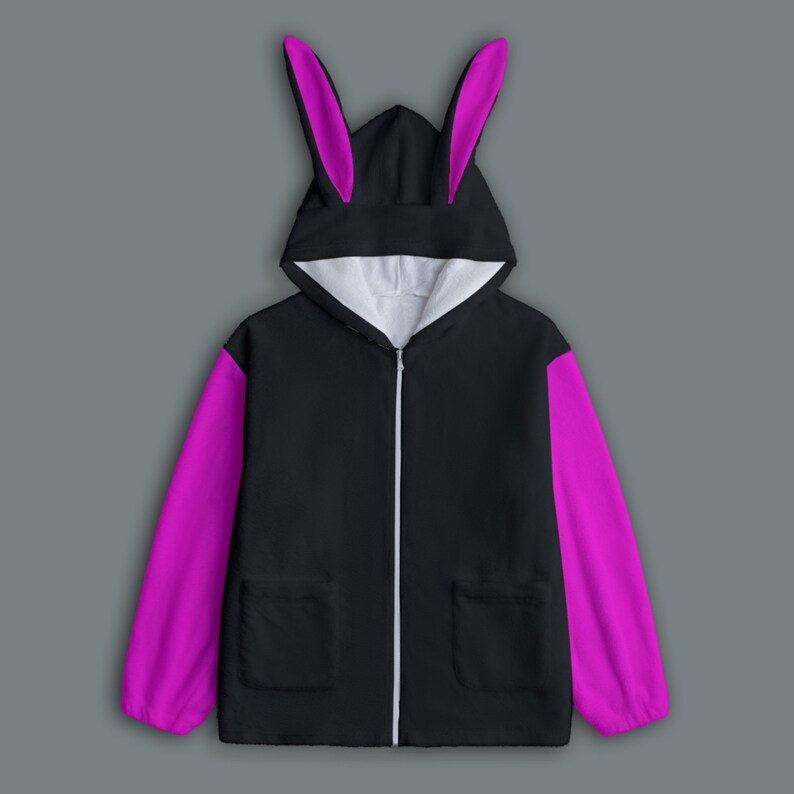 Rave Bunny Hoodie, Neon Bunny Hoodie, Kawaii Harajuku, Kidcore Clothing ...